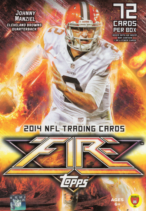 2014 Topps Fire Football Retail Hanger Box Break